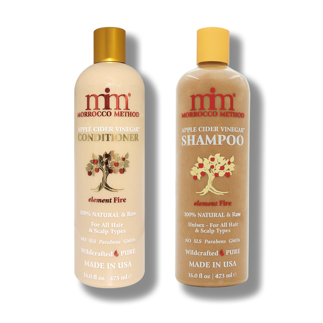 Apple Cider Vinegar Shampoo & Conditioner Set – Morrocco Method ...